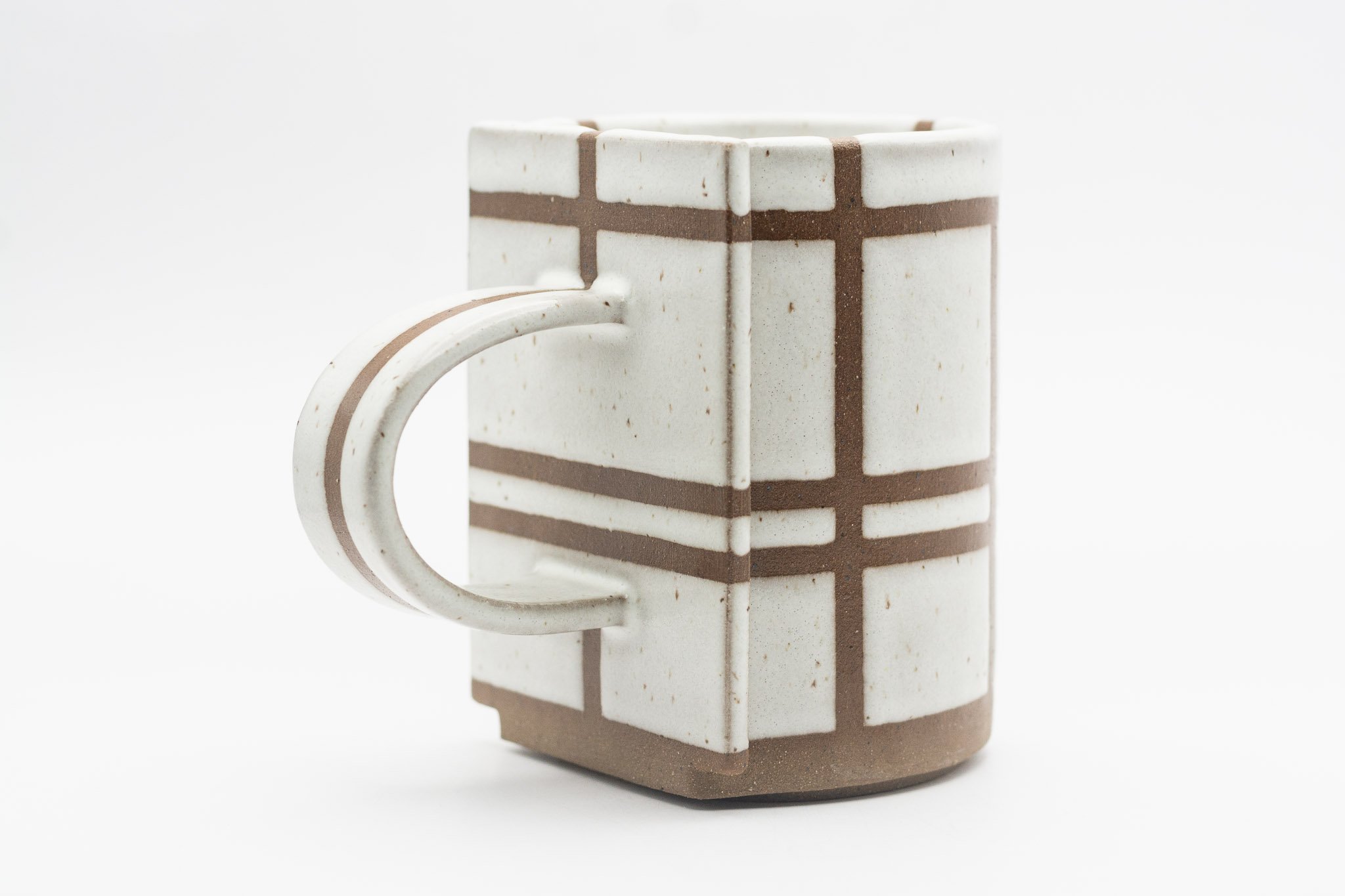 Hefty Flat Side Handled Mug • Geo Design Co